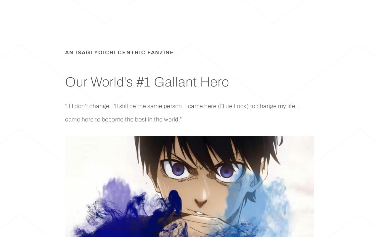 Our World's #1 Gallant Hero